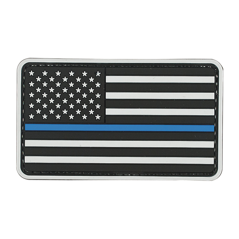 AMERICAN FLAG BLUE LINE - RUBBER PATCH
