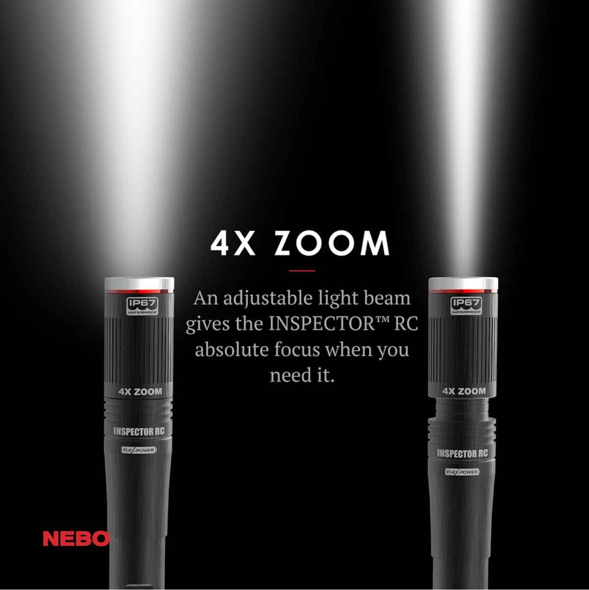 NEBO INSPECTOR RC - RECHARGEABLE, WATERPROOF POCKET LIGHT