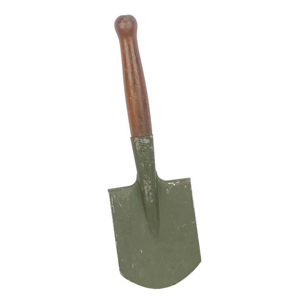ROMANIAN MILITARY SHORT SPADE WITH WOOD HANDLE