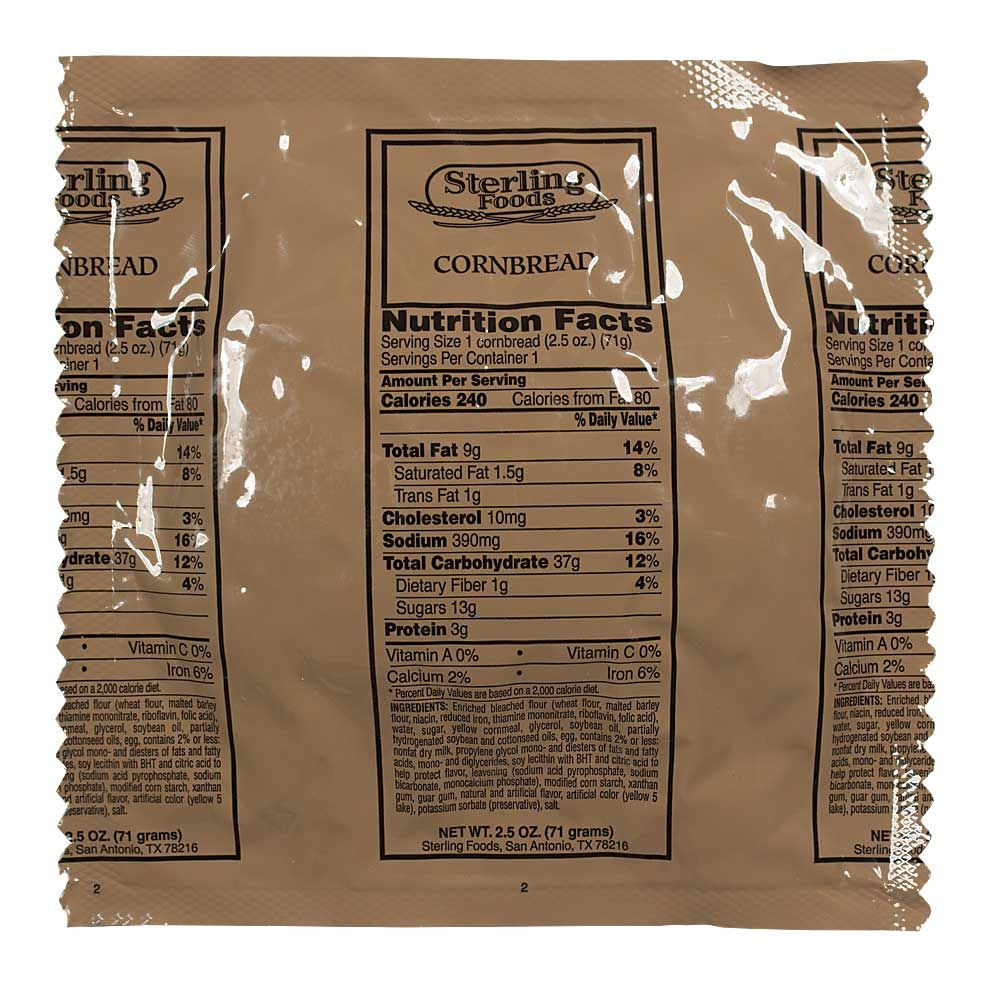 MRE CORNBREAD 10 PACK