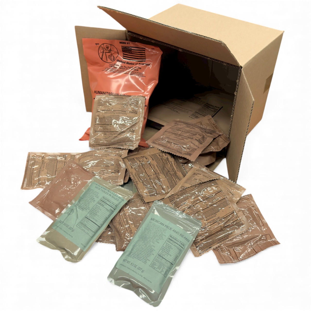 MRE Variety Pack - Meals, Snacks and Sides