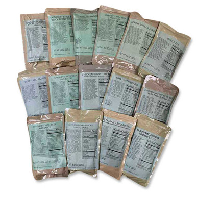 MRE'S 12 ENTREES MIXED (OUR FLAVOR CHOICE)