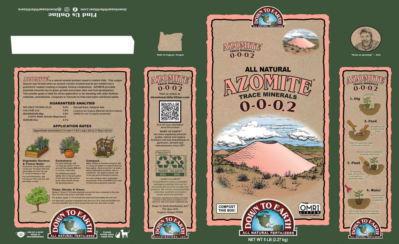 Azomite Powder Trace Minerals, Organic | Marlé Worm Growers