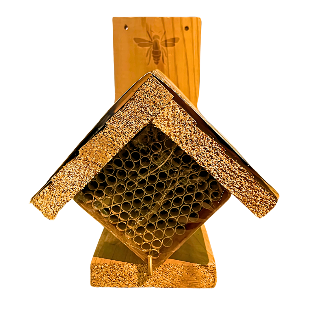 Mason Bee House Diamond Cedar - Marlé Worm Growers