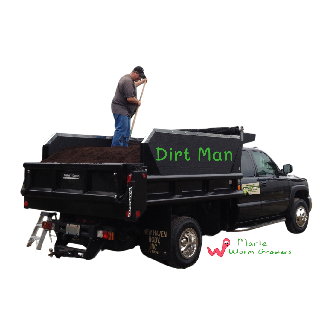 Dirt Man Sticker - Marlé Worm Growers