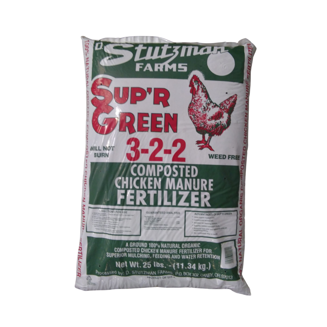 Stutzman Composted Chicken Manure 1CF Bag - Marlé Worm Growers