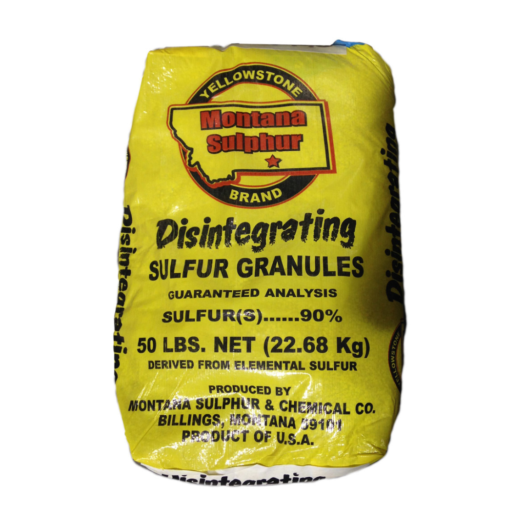 Sulfur Granular 90% 50lb Bag - Marlé Worm Growers