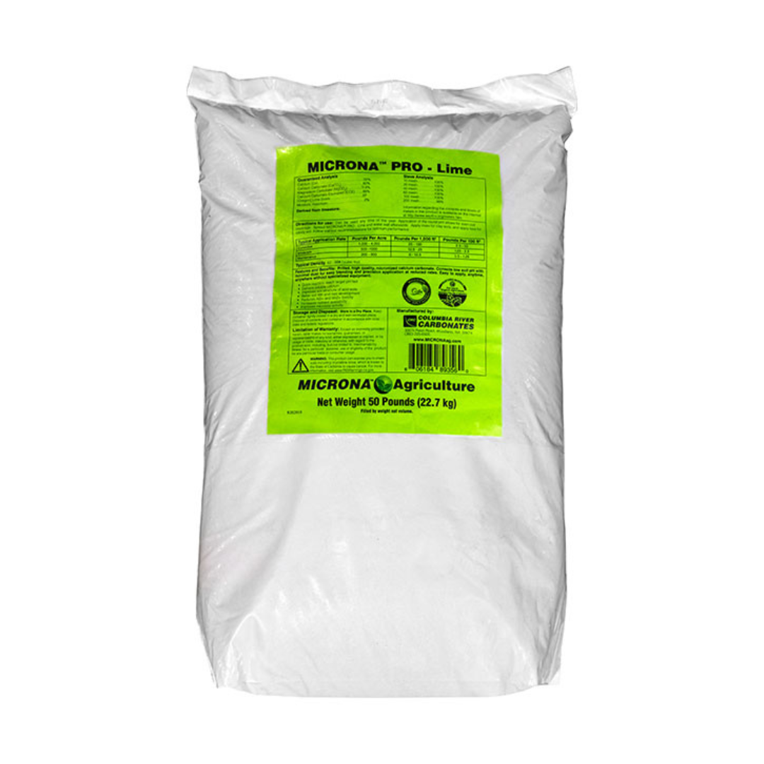Microna Pro Lime Powder 50lb Bag L&G - Marlé Worm Growers
