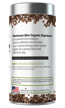 Maximum Slim Organic Espresso | Rich & Smooth Coffee for Energy Boost ...