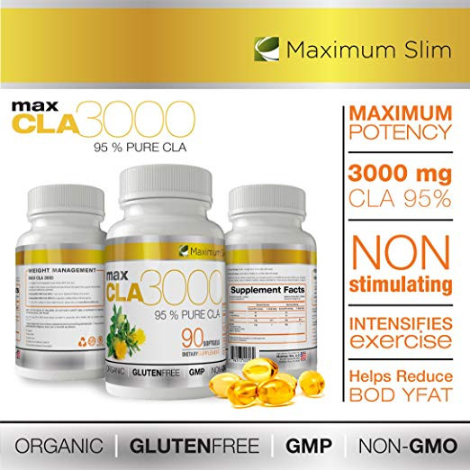 Max CLA 3000 - Maximum Slim | Supports Fat Metabolism & Lean Muscle ...