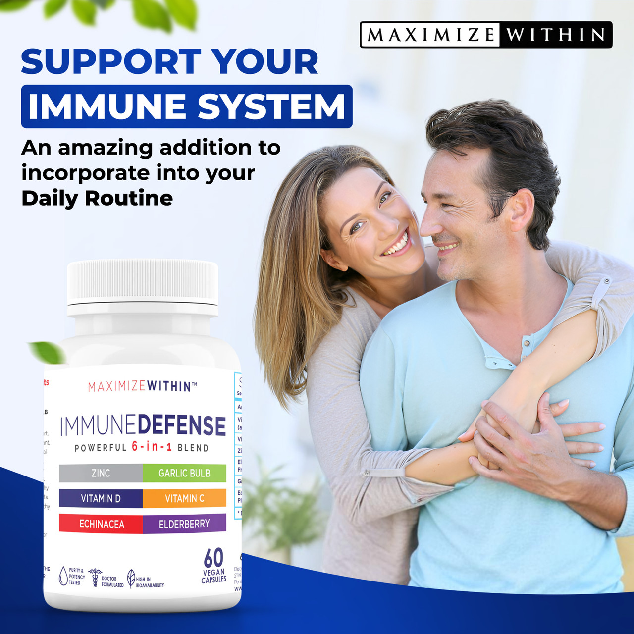 Immune Defense 6-in-1 Powerful Formula - Maximum Slim | Comprehensive ...