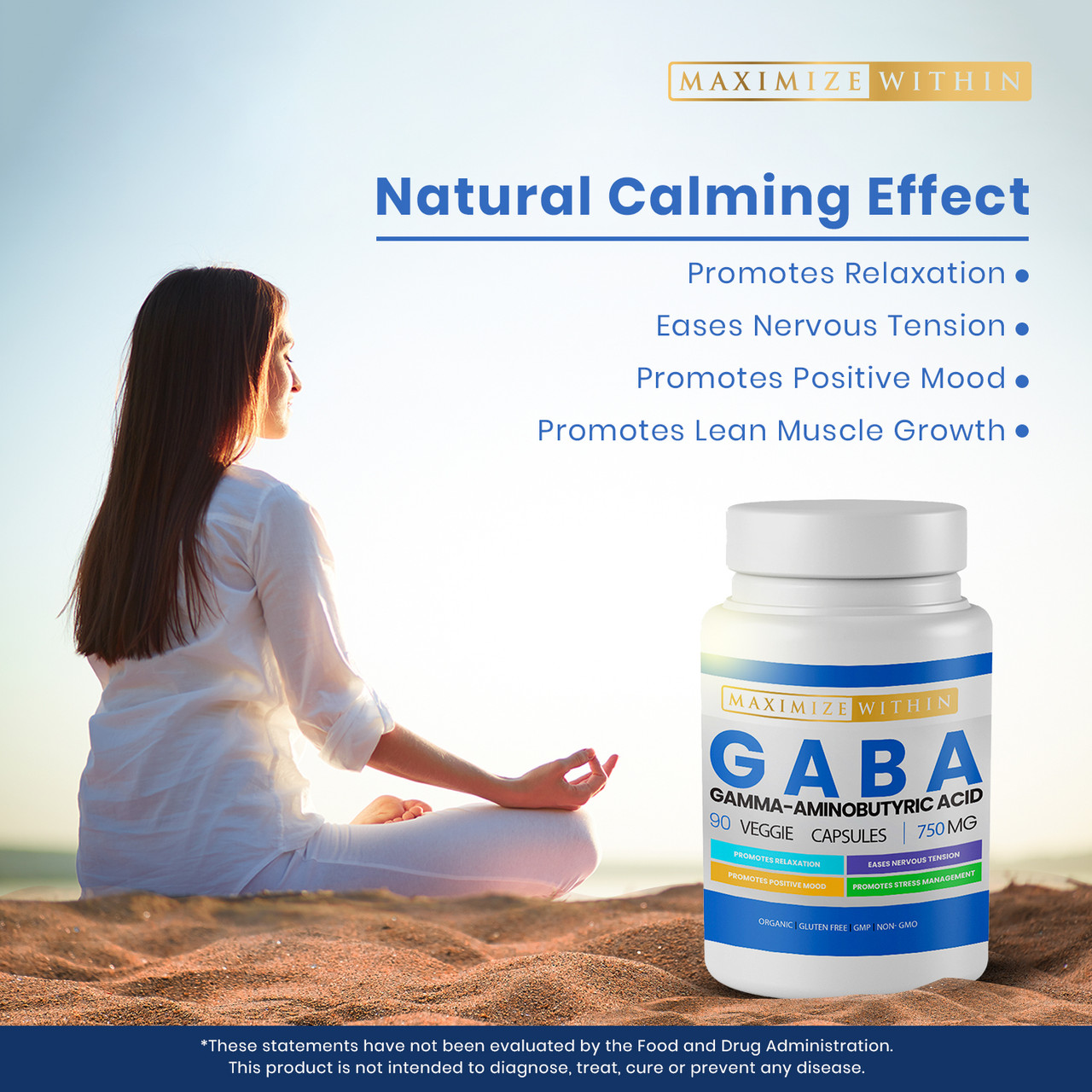 Gamma-Aminobutyric Acid - GABA Supplement - Maximum Slim | Supports ...