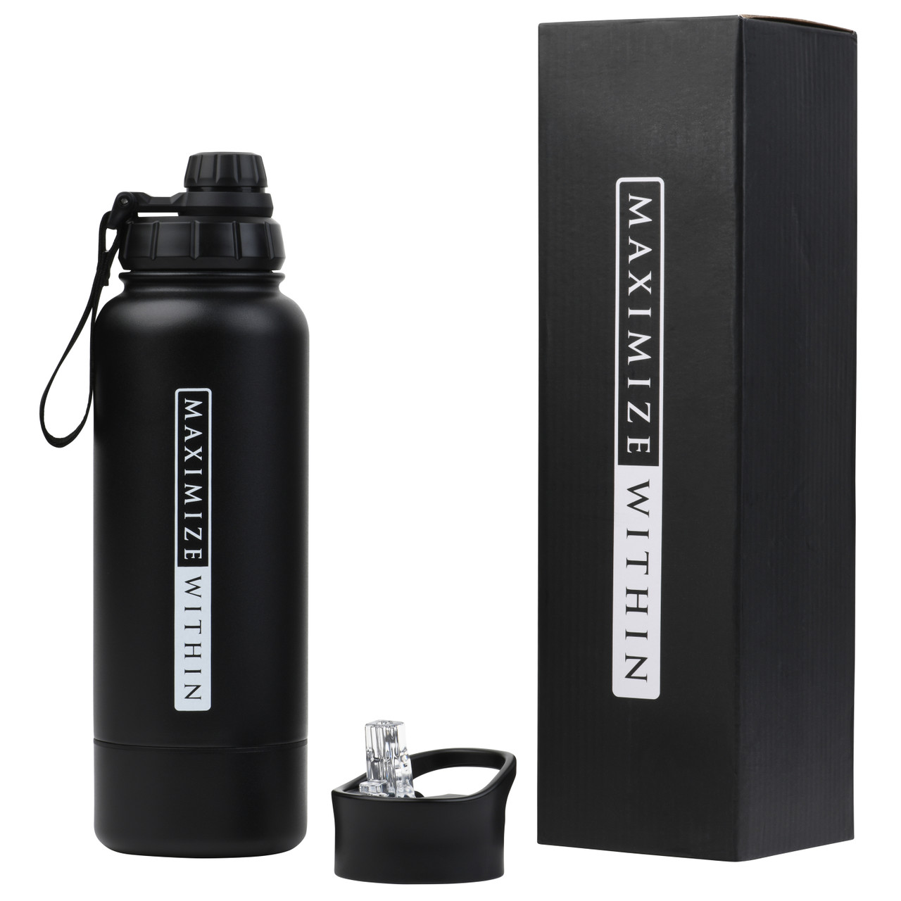 Stainless Steel Water Bottle with Hidden Compartment - Maximum Slim ...