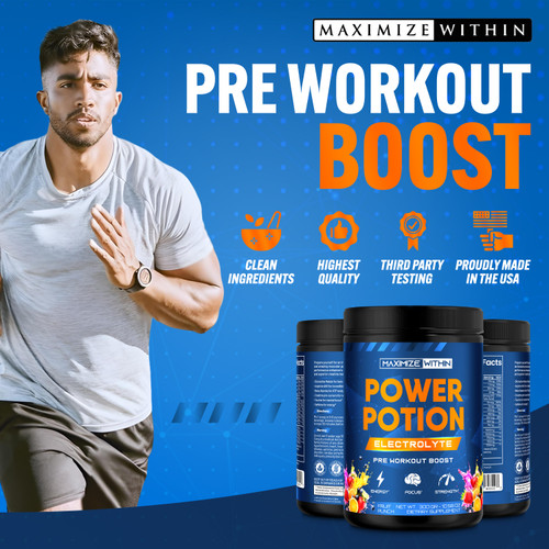 Power Potion Electrolyte Pre-Workout Powder - Maximum Slim | Hydration ...