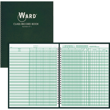 Ward Class Record Book, 38 Students, 6-7 Week Grading, 11 x 8-1/2 ...