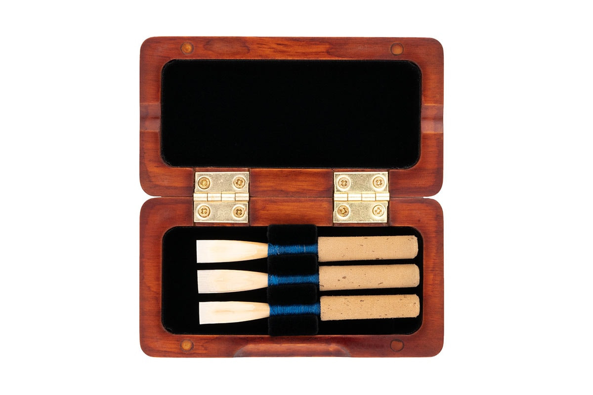 3-Reed Slimline Wood Oboe Reed Case by Oboes.ch