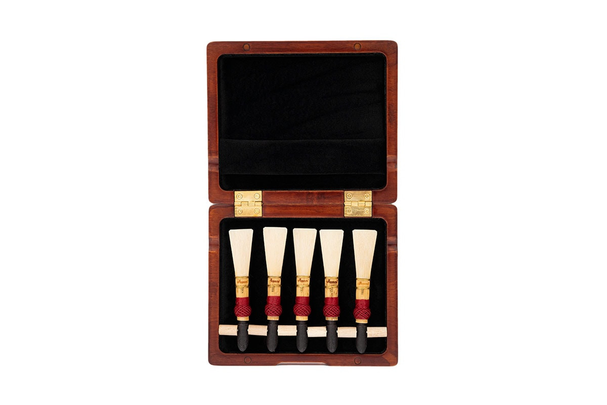 5-Reed Wood Bassoon Reed Cases by Oboes.ch