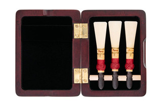 3-Reed Wood Bassoon Reed Cases with mandrels by Oboes.ch