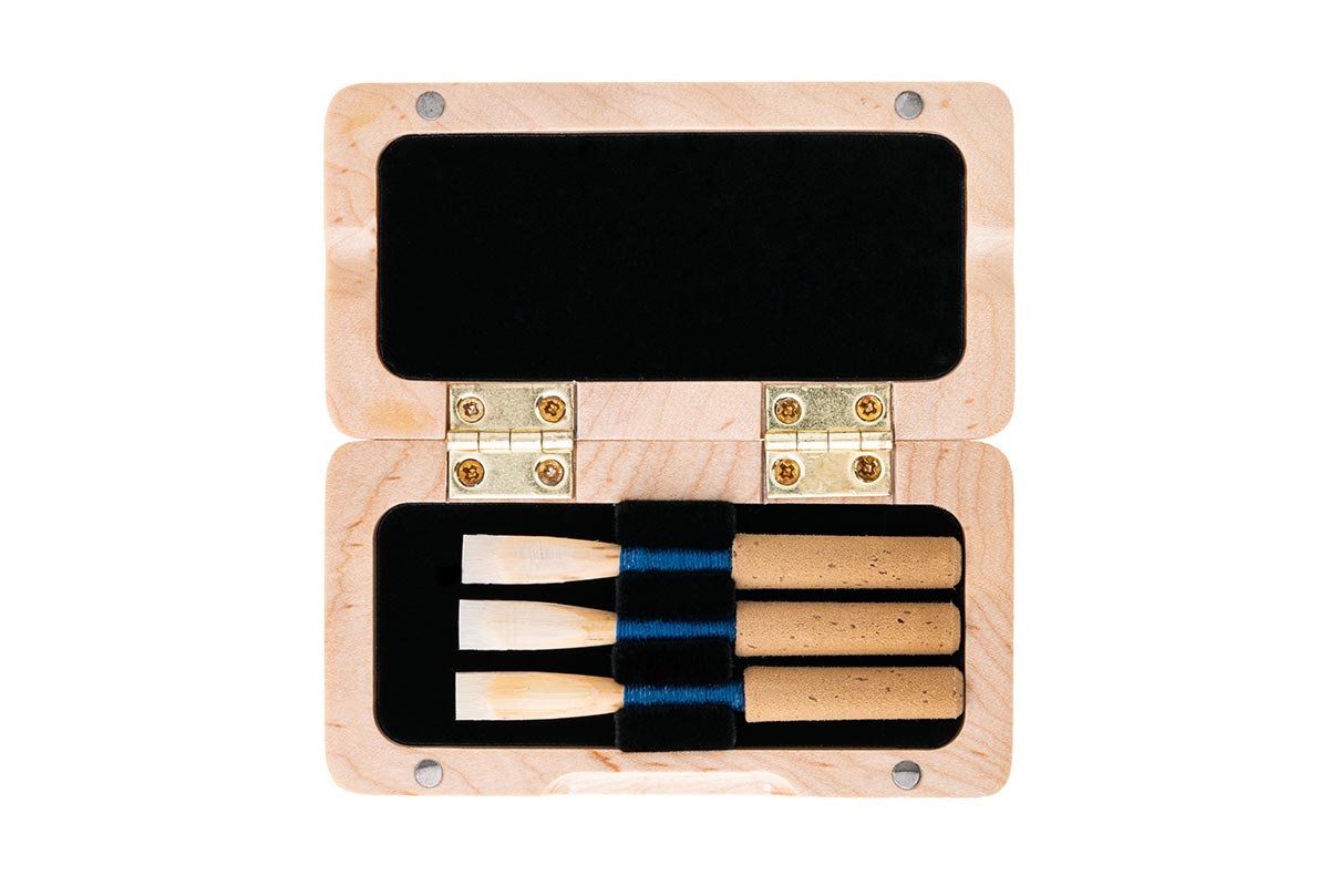 3-Reed Slimline Wood Oboe Reed Case by Oboes.ch