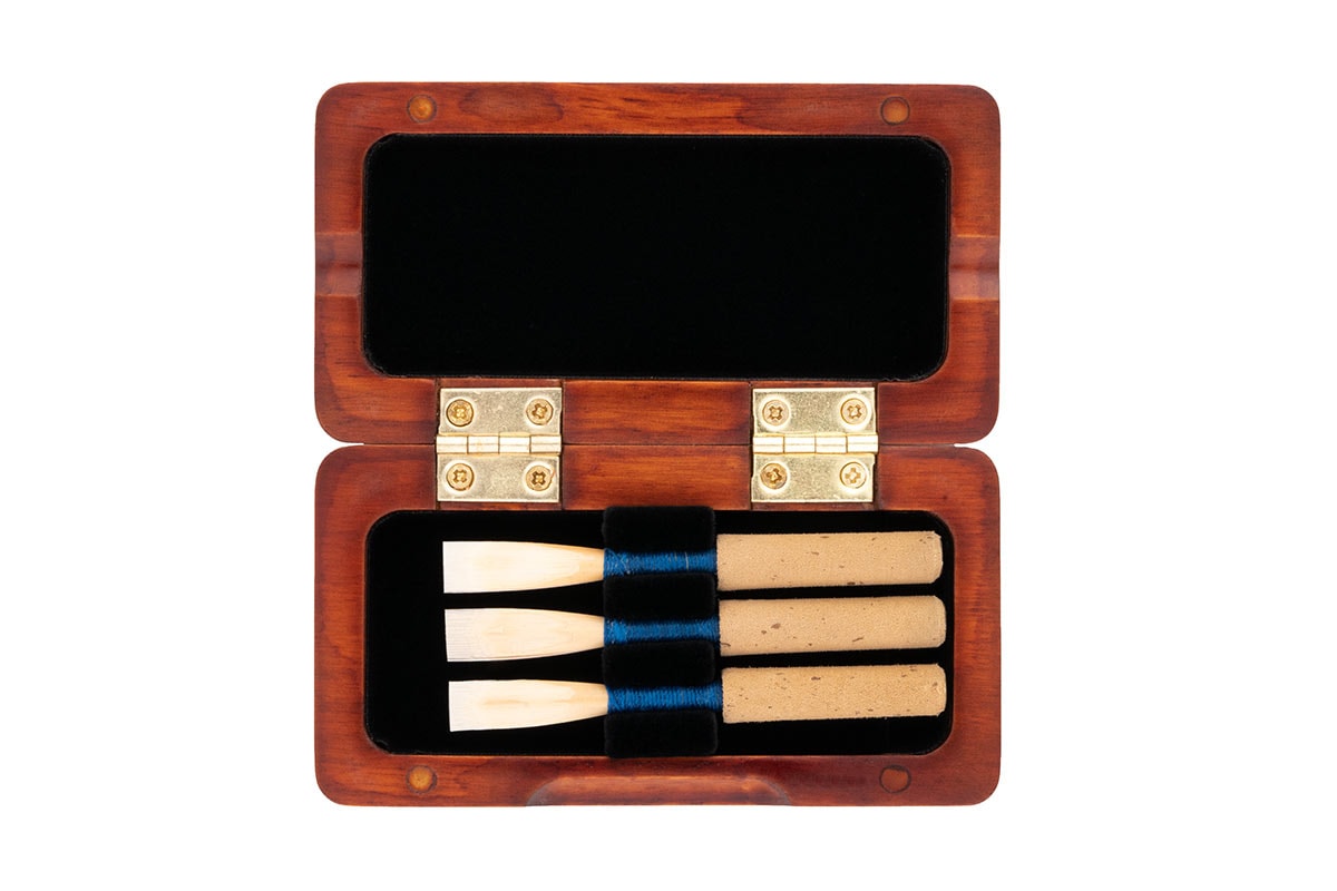 3-Reed Slimline Wood Oboe Reed Case by Oboes.ch