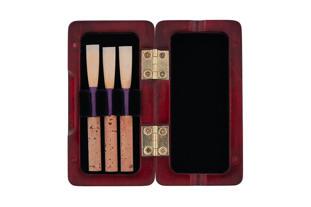 3-Reed Slimline Wood Oboe Reed Case by Oboes.ch