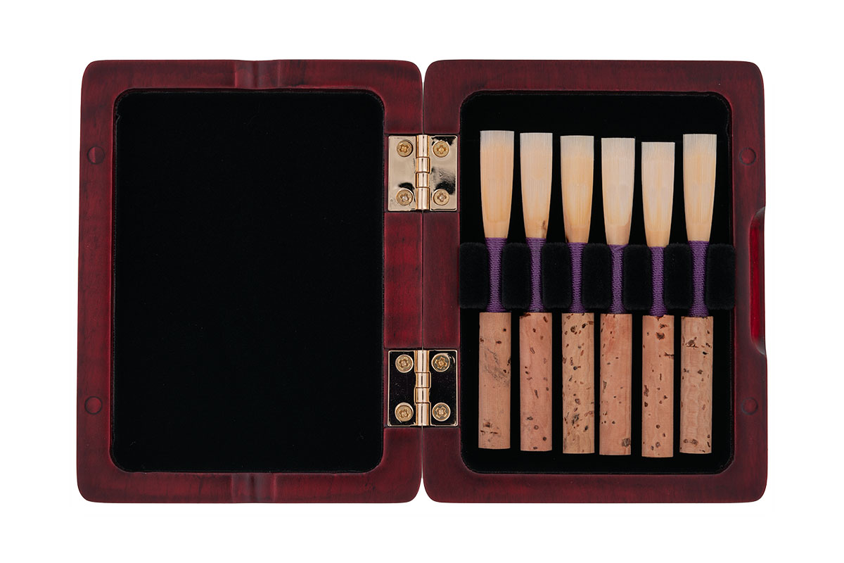 6-Reed Slimline Wood Oboe Reed Cases by Oboes.ch