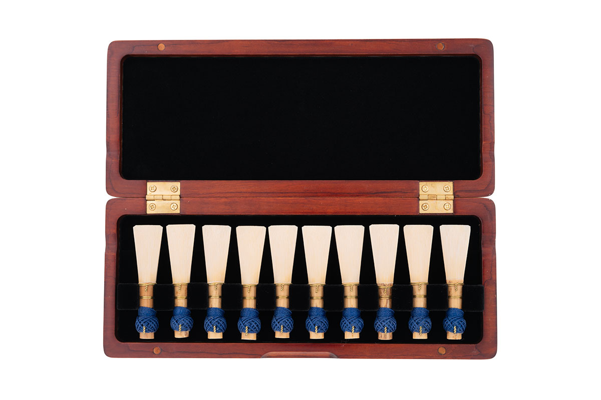 10-Reed Slimline Wood Bassoon Reed Cases by Oboes.ch