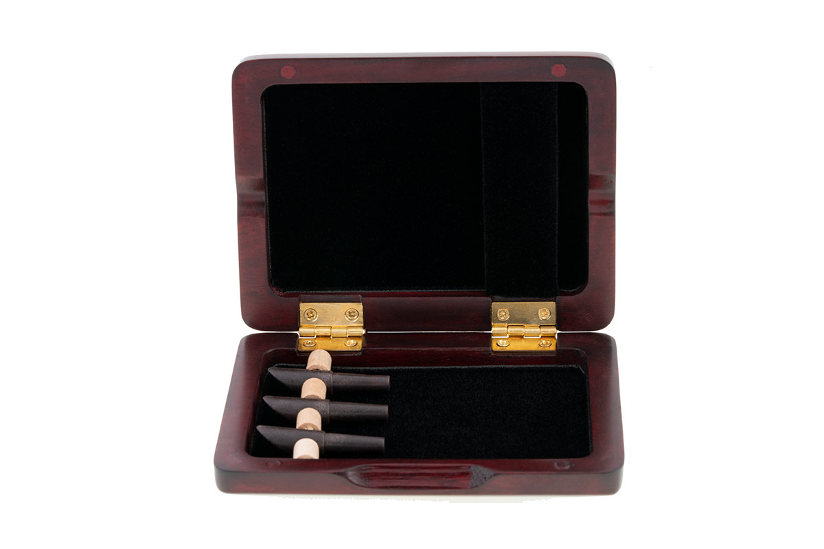 3-Reed Wood Bassoon Reed Cases with mandrels by Oboes.ch