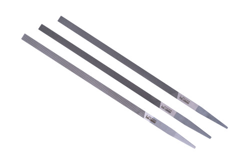 Grobet Extra-Narrow Pillar Files (6 inch), Cuts 0, 1, and 2