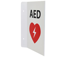 Triangular AED Wall Sign - Enerspect Medical Solutions