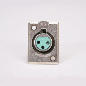 3 XLR Panel Mount Female Connector - Norcostco
