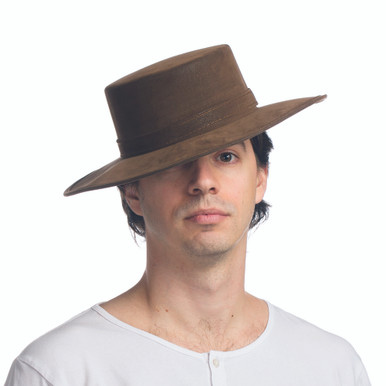 Leatherlike Spanish Hat Brown(Elastic Adjuster) - Norcostco