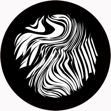 Wild Zebra Print - Apollo Glass Gobo #SR-1067 - Norcostco