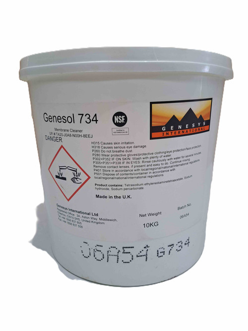 Genesol 734 Membrane Cleaner - high pH for organics and silt - 10kg ...