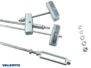 Trailer brake rod with Equalizing yoke M10 tandem - Valeryd AB