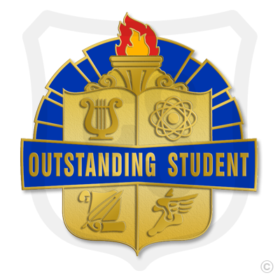 Outstanding Student Shield - C. Sanders Emblems