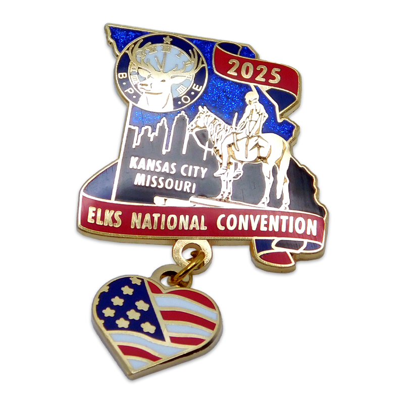 Elks National Convention 2025 Kansas City, MO - Pin & Dangle - C ...