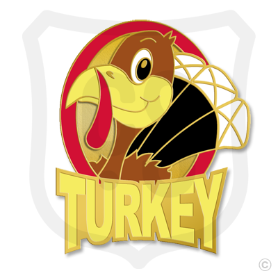3 Strike Turkey - C. Sanders Emblems