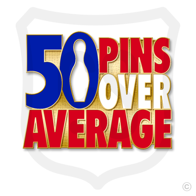 50 Pins Over Average - C. Sanders Emblems