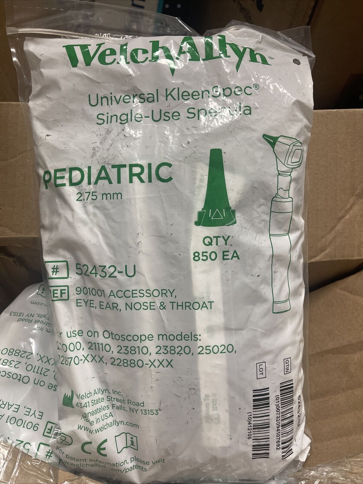 Welch Allyn Kleenspec Specula 52432-U (Paediatric) x 850