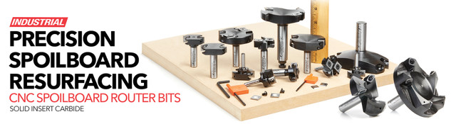 Planing & Hogging CNC Router Bits - Precision Spoilboard Resurfacing