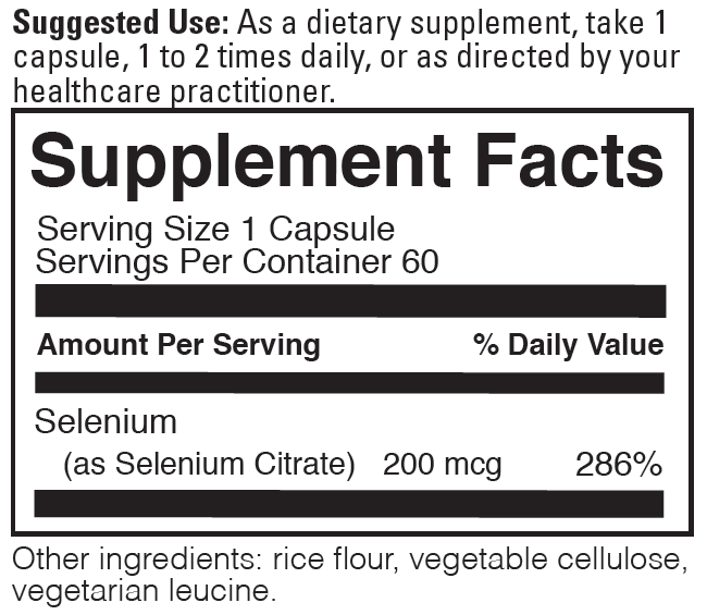 Selenium* - Common Sense Supplements