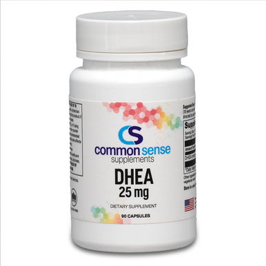 DHEA - 25mg* - Common Sense Supplements