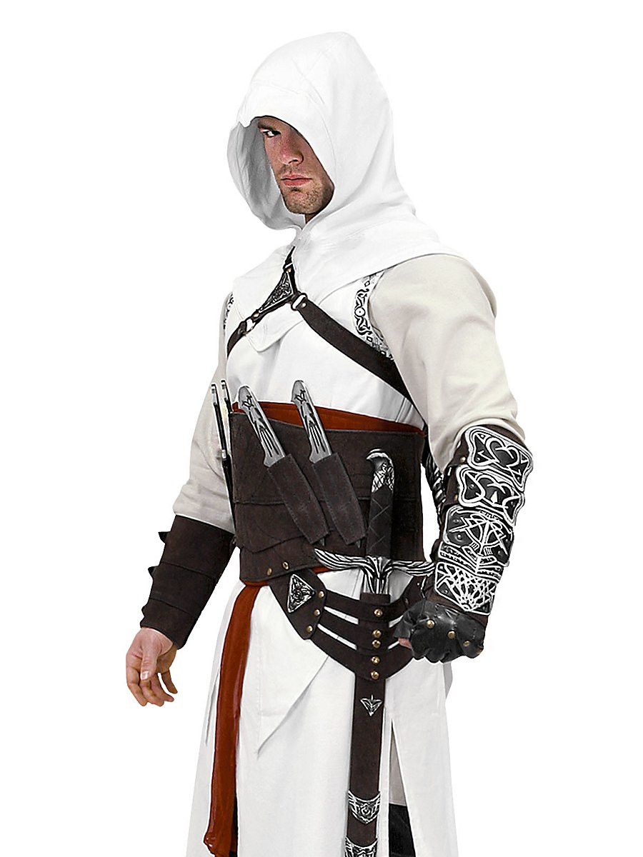 Aragorn Dark Leather Surcoat with Ornament - Medieval Renaissance ...