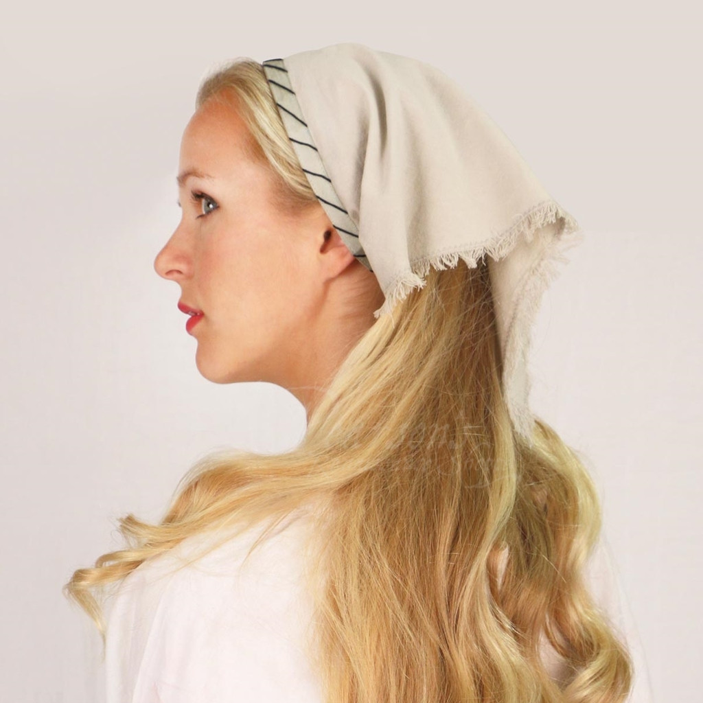 Triangular Scarf Ladies Period Medieval Costume Accessory