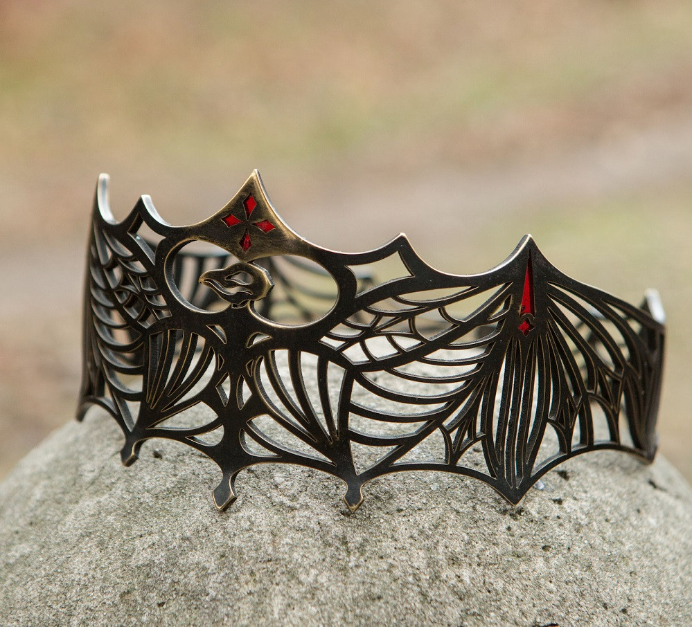 Night Bat Brass Crown great Halloween crown.