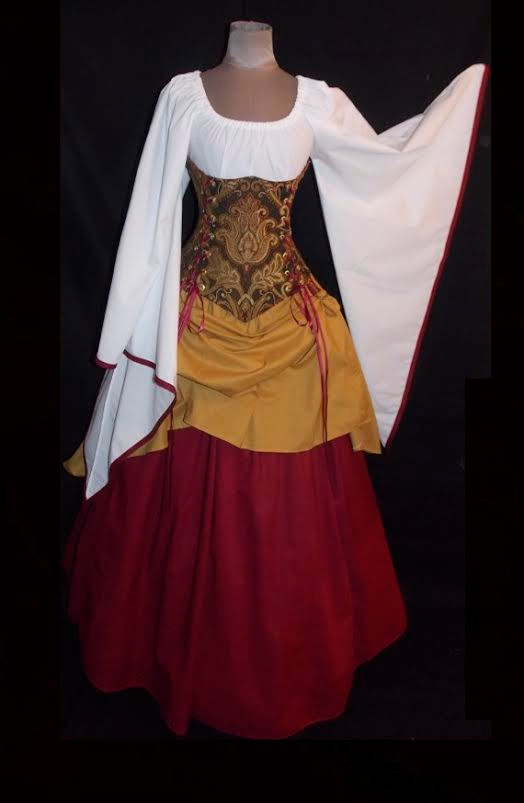 Alluring Dutchess Under-bust Corset Set - renaissance clothing ...