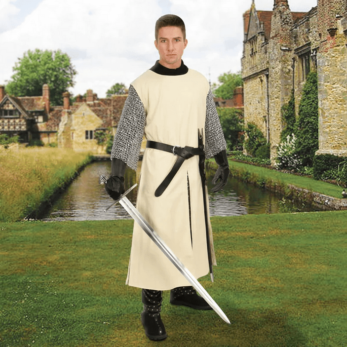 Solid Quartered Cotton Tunic - medieval mens renaissance clothing and ...
