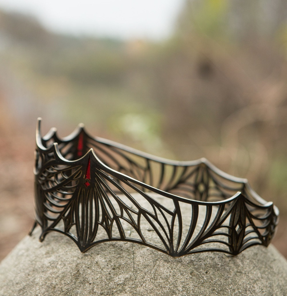 Night Bat Brass Crown great Halloween crown.