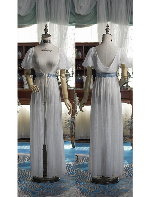 Music Score Prints Sleeveless Dress & Chiffon Overdress